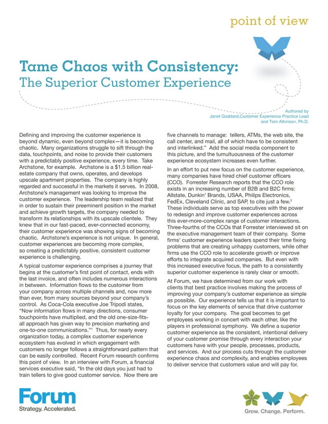 Tame chaos with consistency | PDF