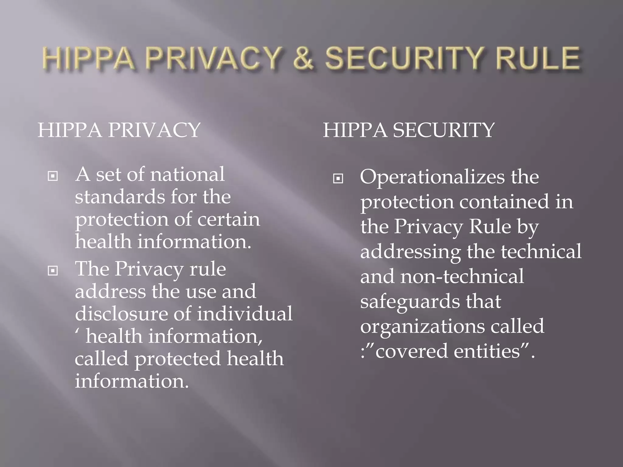 Tamekia foley hippa powerpoint | PPTX