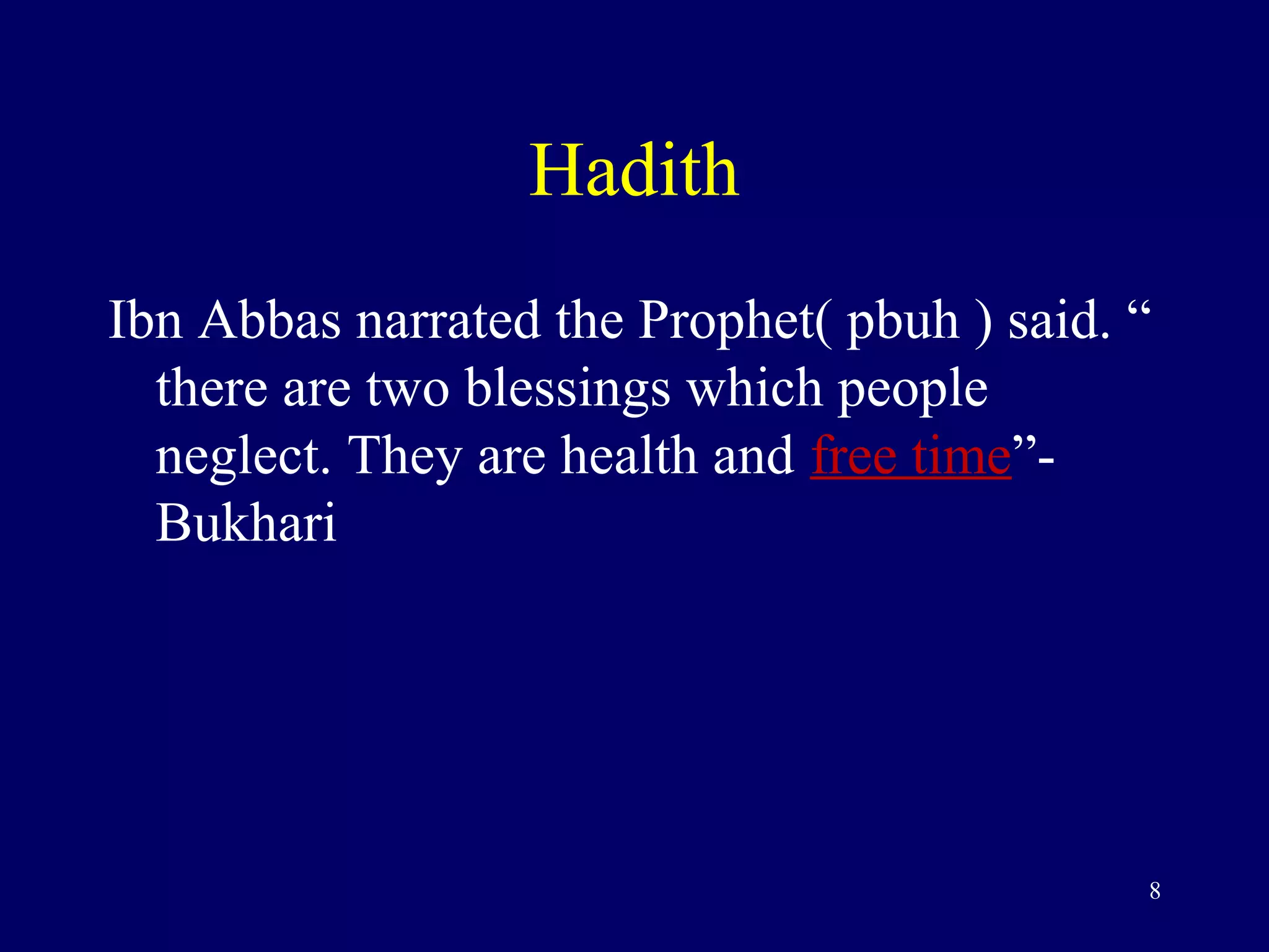 Time Management Islamic perspective | PPT