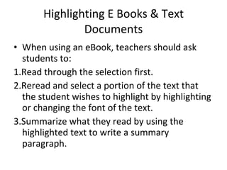 Tam Highlighting Strategies | PPT | Education