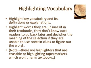 Tam Highlighting Strategies | PPT | Education