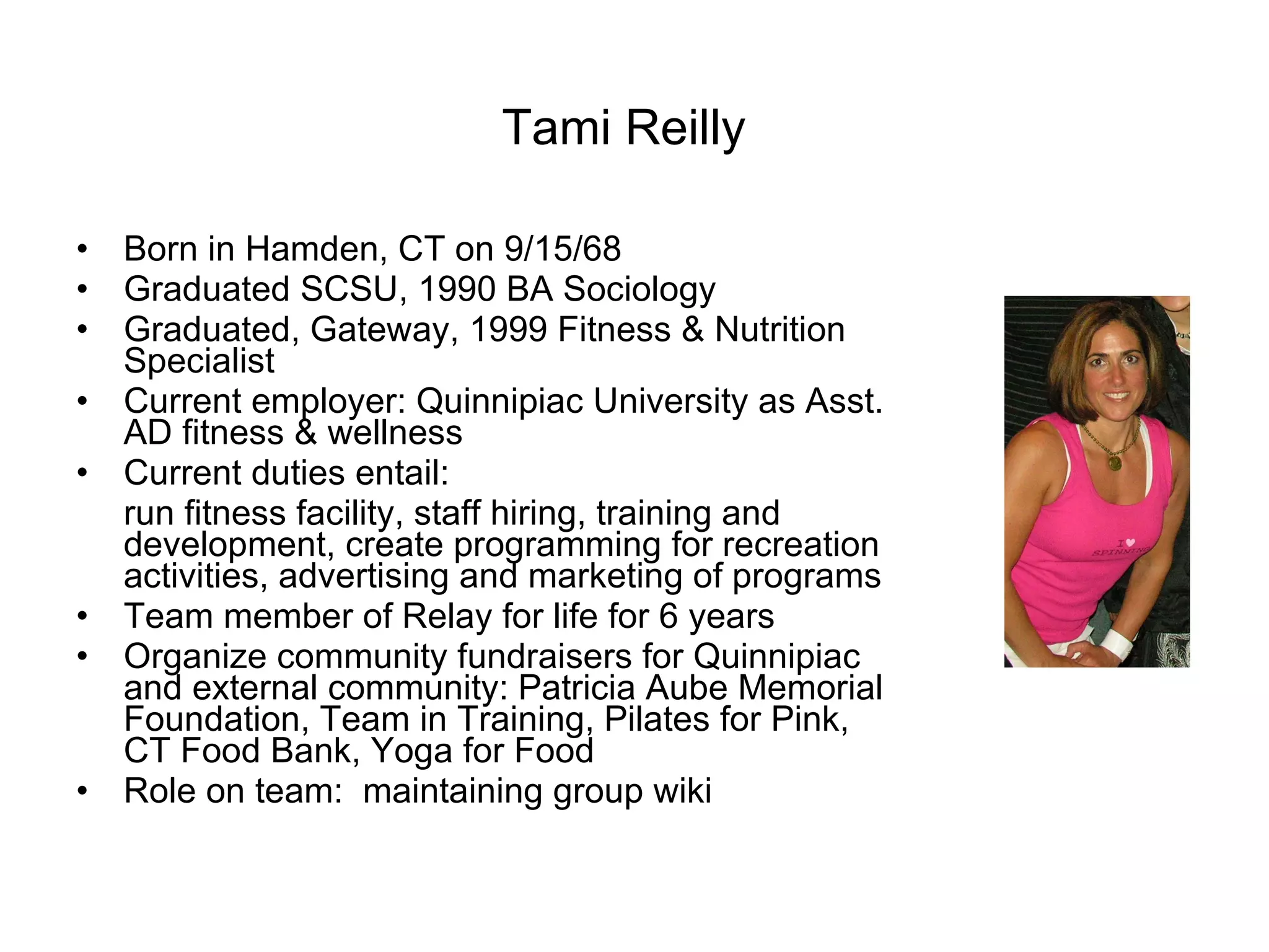 Tami Reilly Bio | PPT