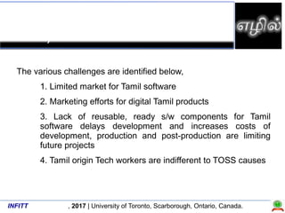 Tamil open-source landscape - opportunities and challenges | PPT