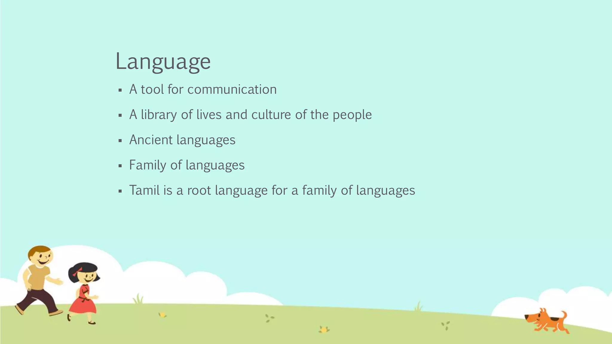 Tamil An Introduction Ppt