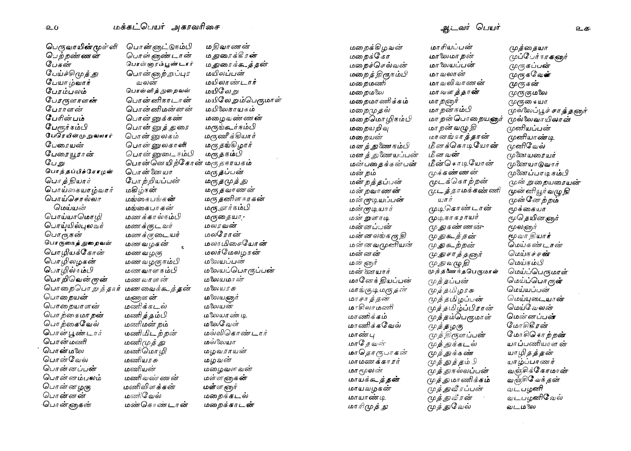 Tamil baby names | PDF