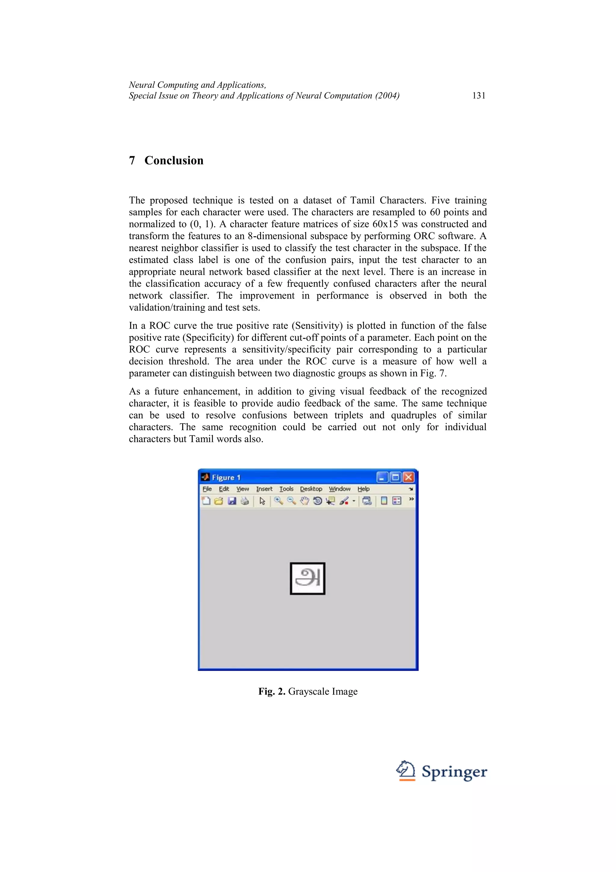 Tamil Character Recognition Based On Back Propagation Neural Networks Pdf