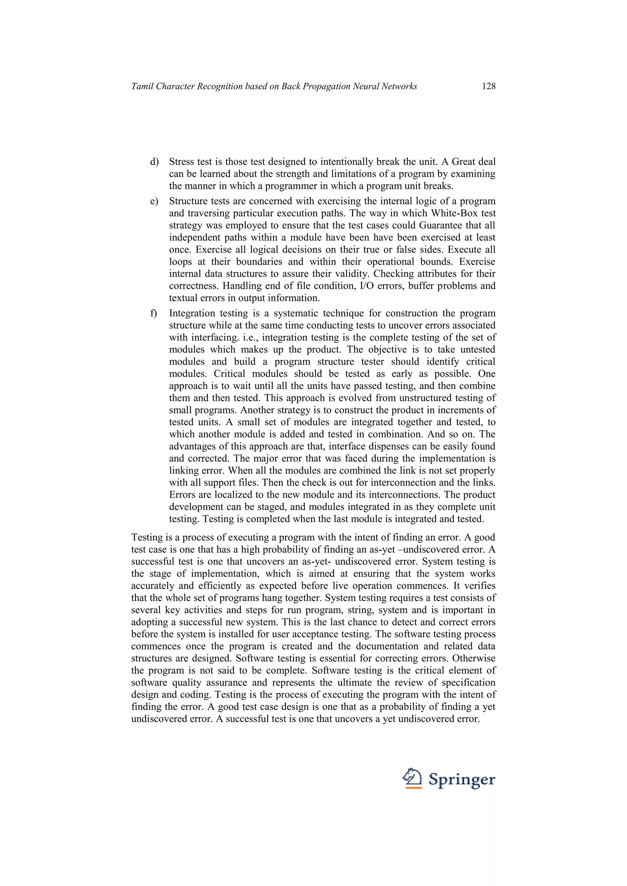 Tamil Character Recognition Based On Back Propagation Neural Networks Pdf