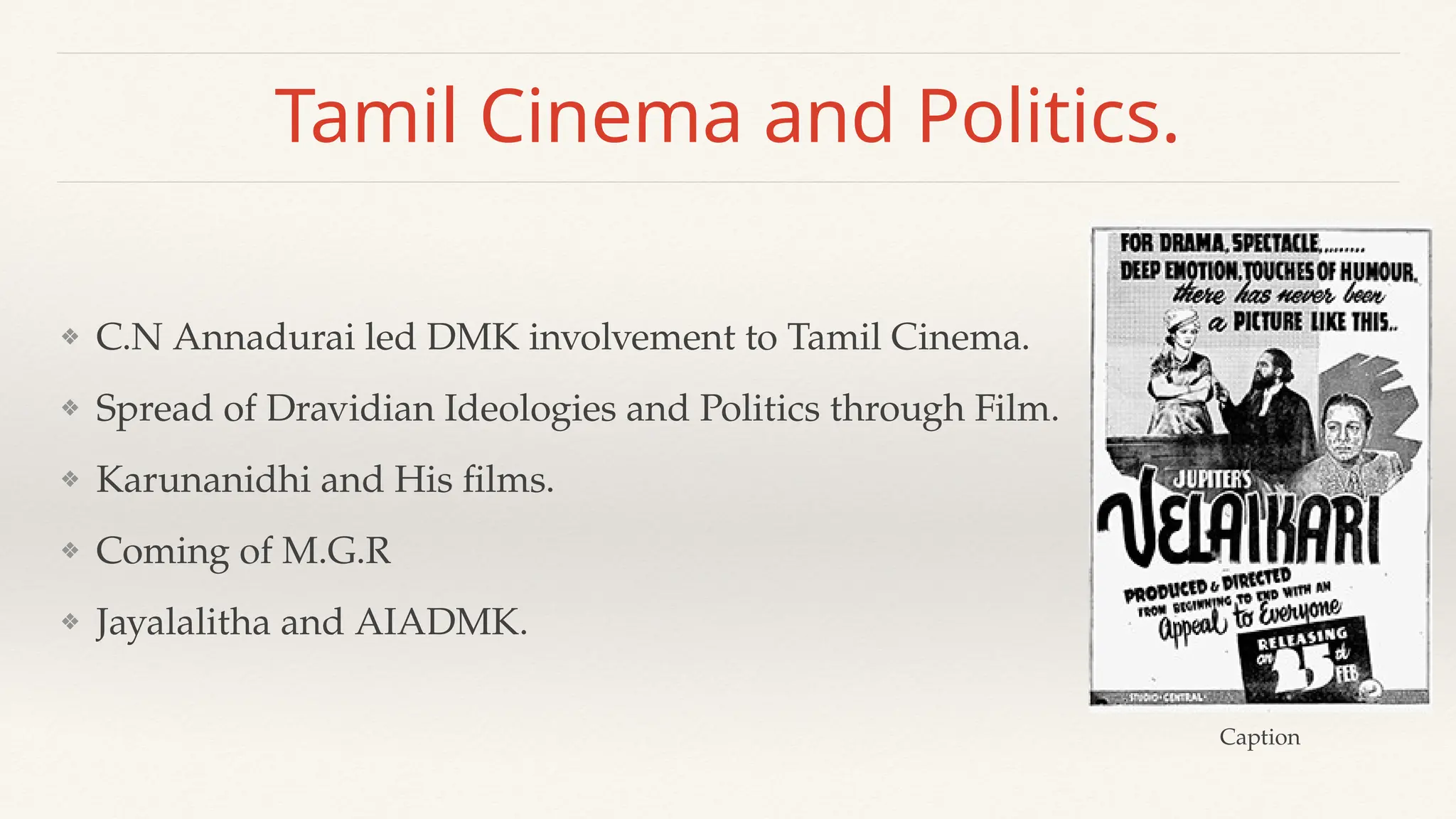 Tamil cinema and its brief history .pptx