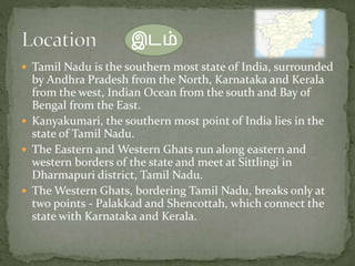 Tamil nadu | PPTX