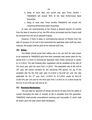Tamil nadu tangedco_1000_mw_solar_tender_05-12-2012 | PDF