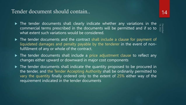 tamil nadu tenders act.pptx | Business | Business and Finance