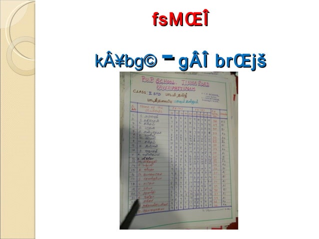 Tamil primary manual powerpoint | PPT