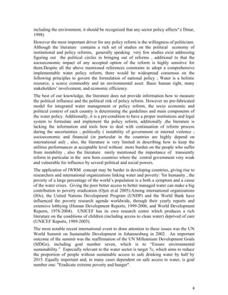 Tamimi - Socioeconomic Dimension of Water Policy | DOC | Water Services ...