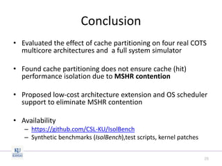 Taming Non-blocking Caches to Improve Isolation in Multicore Real-Time ...