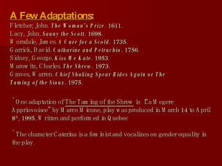 Taming of the Shrew | PPT