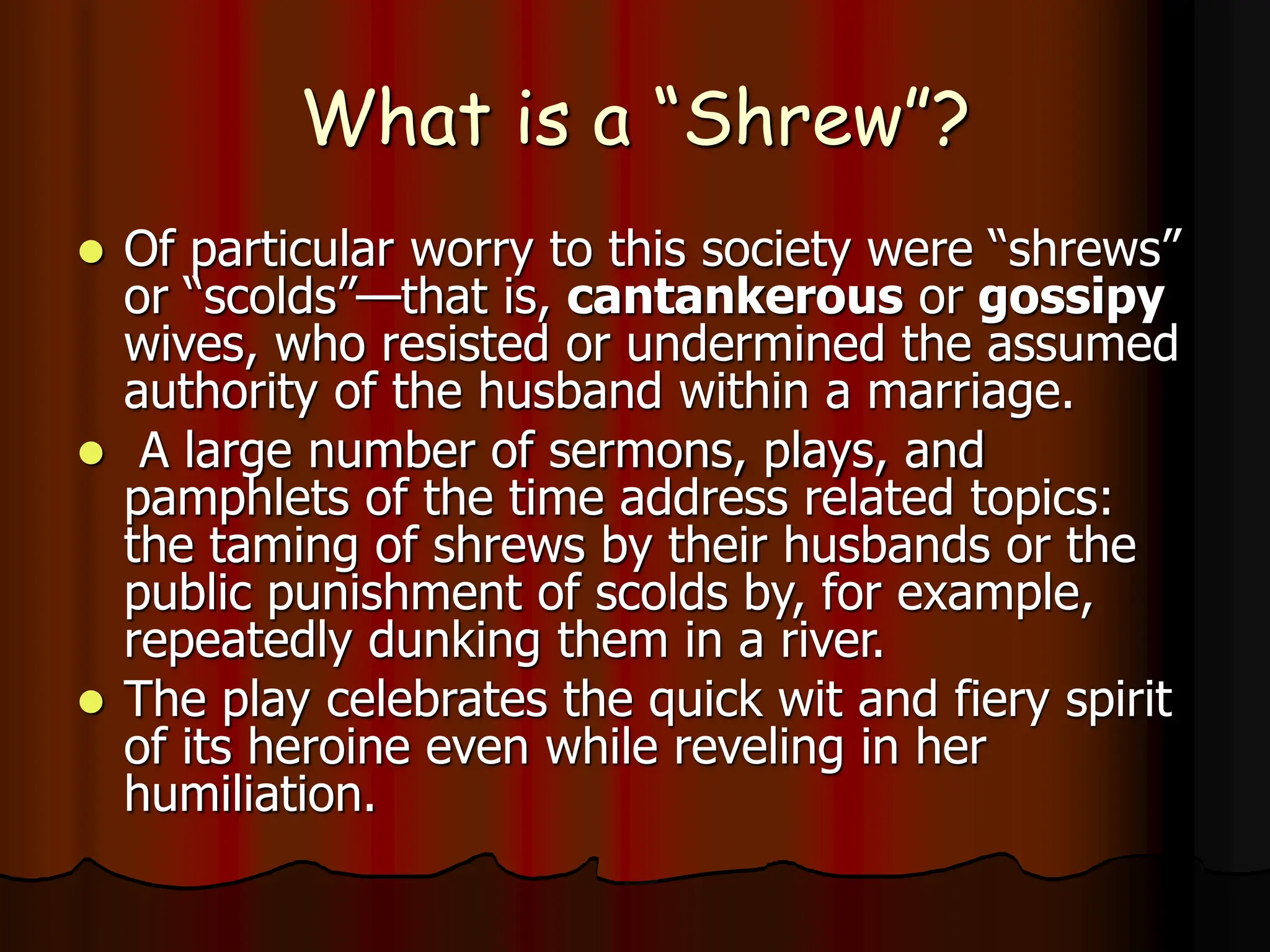 Taming of the shrew: an introduction, plot _PPT.ppt