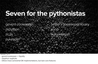 Taming Pythons with ZooKeeper | PDF | Programming Languages | Computing