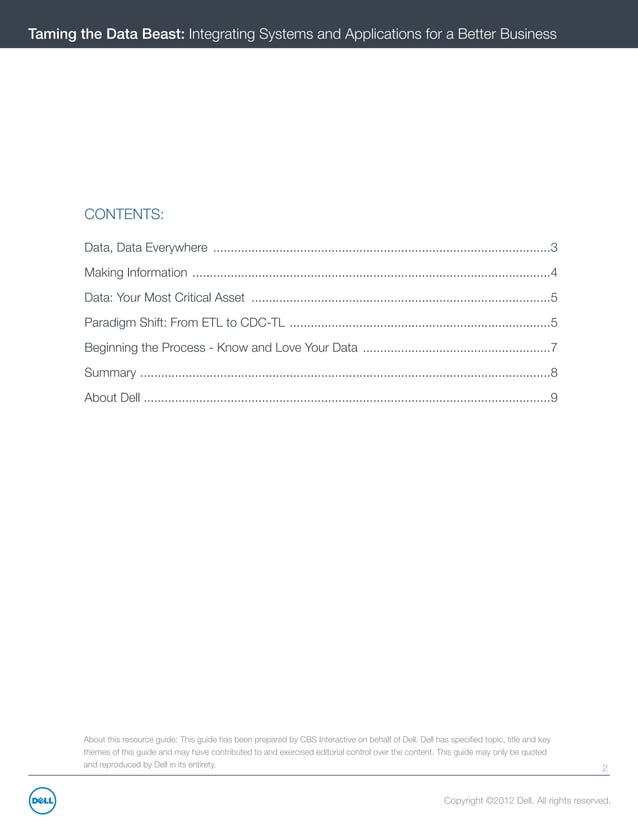 Taming the data beast | PDF