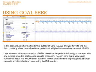 Taming the Goal Seek | PPT