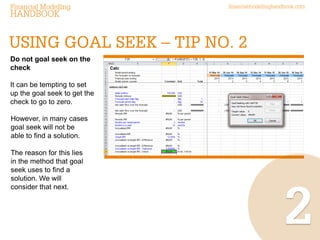 Taming the Goal Seek | PPT