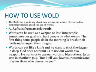 Taming the tongue ppt . | PPTX