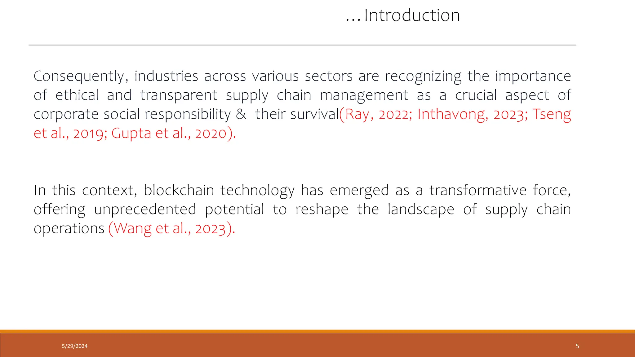 Reimagining supply chain management through blockchain for sustainable ...