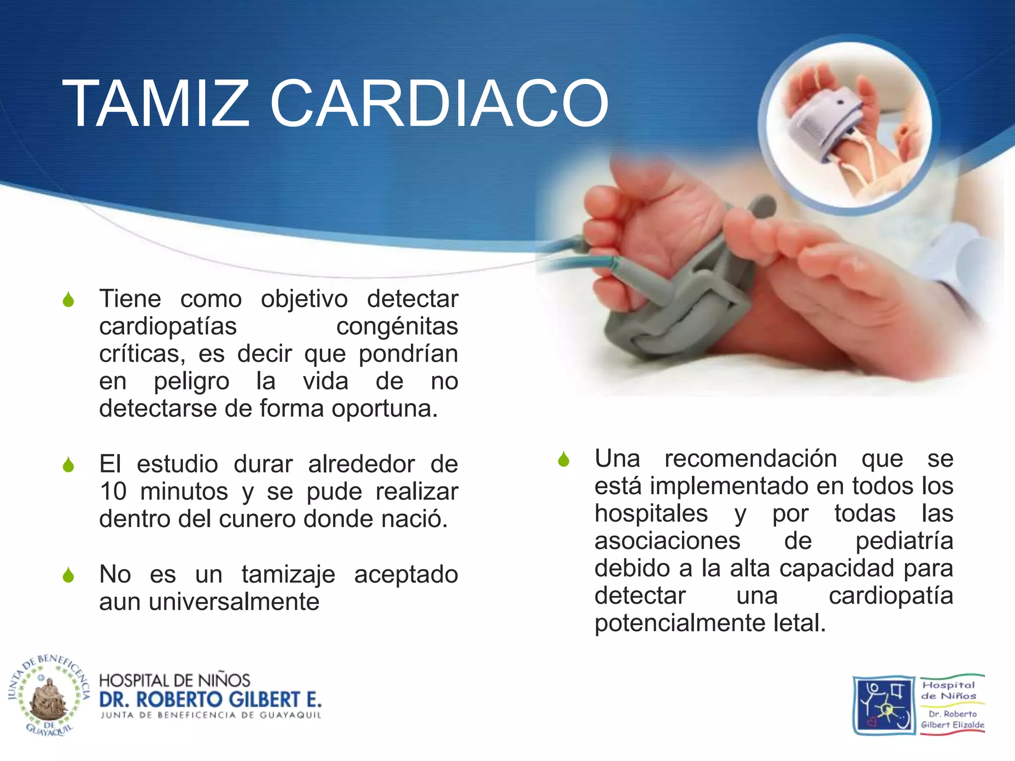 TAMIZ CARDIOLOGICO- OXIMETRIA DE PULSO(1).pptx