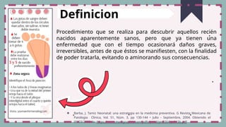 Tamiz neonatal y metabolico en pediatria.pptx