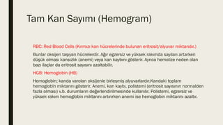 Tam kan sayımı (Hemogram), Biyokimya tahlilleri.pdf