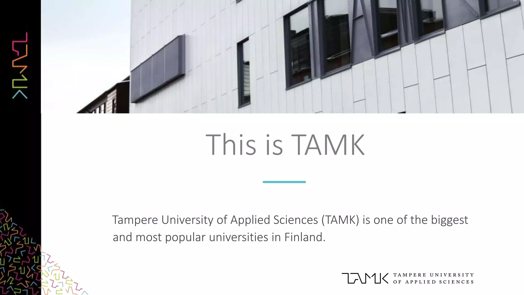 TAMK Briefly in English | PPTX