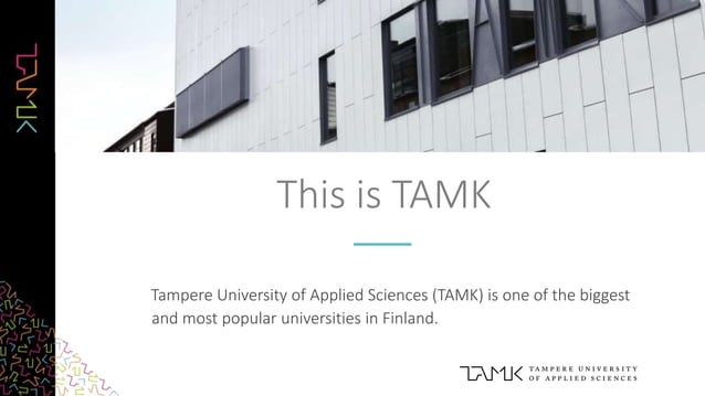 TAMK Briefly in English | PPTX