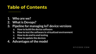 Eficode-Devops in IoT devices with Continuous Deployment | PPT