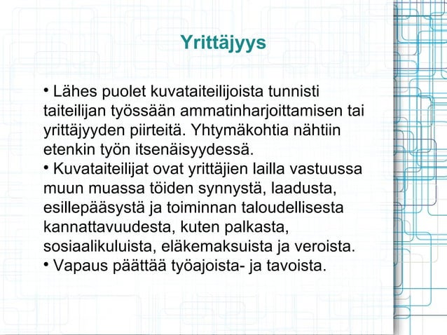 Kuvataiteen uuden liikeideat | PPT