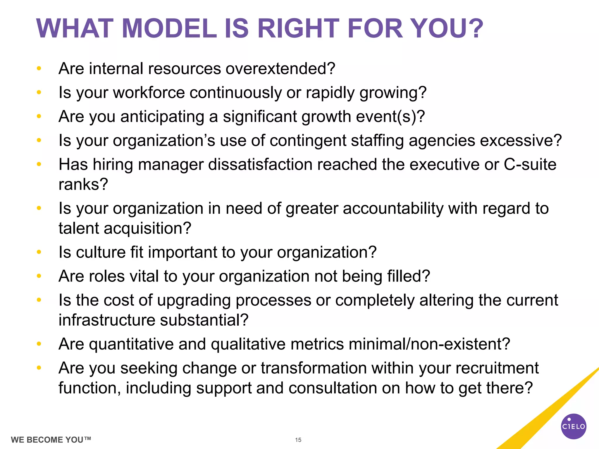 Strategic Guide to Talent Acquisition Models | PPT