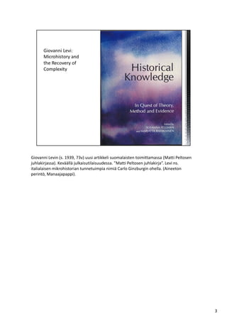 Tamperelaista ja italialaista mikrohistoriaa | PDF