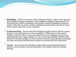 Tamper proof label, | PPTX