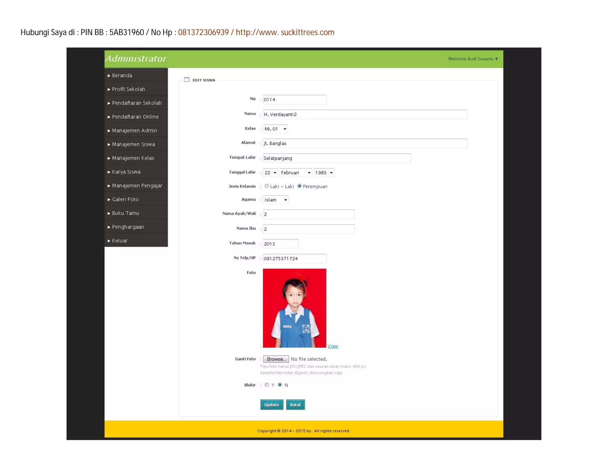 Website Sekolah TK PHP MYSQL | PPT