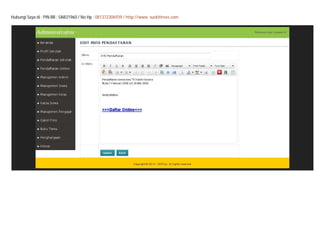 Website Sekolah TK PHP MYSQL | PPT