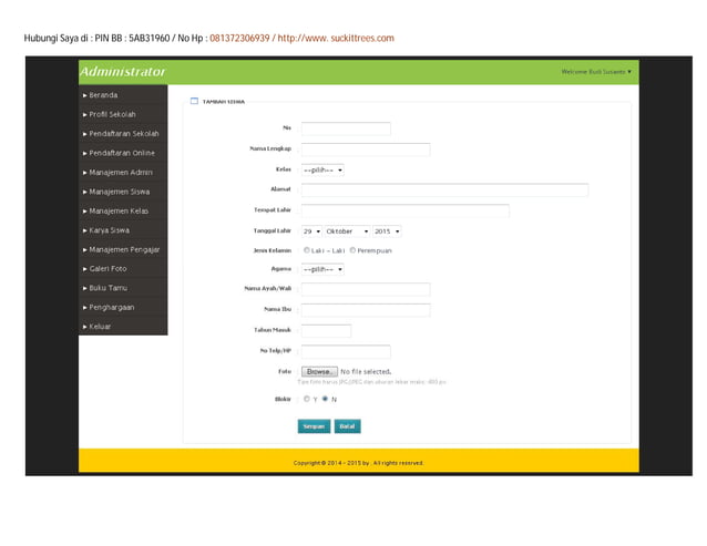 Website Sekolah TK PHP MYSQL | PPT