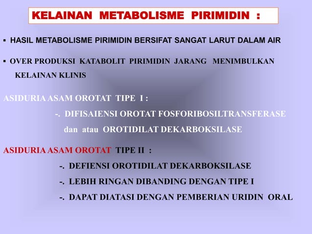 Metabolisme Purin dan Pirimidin | PPTX