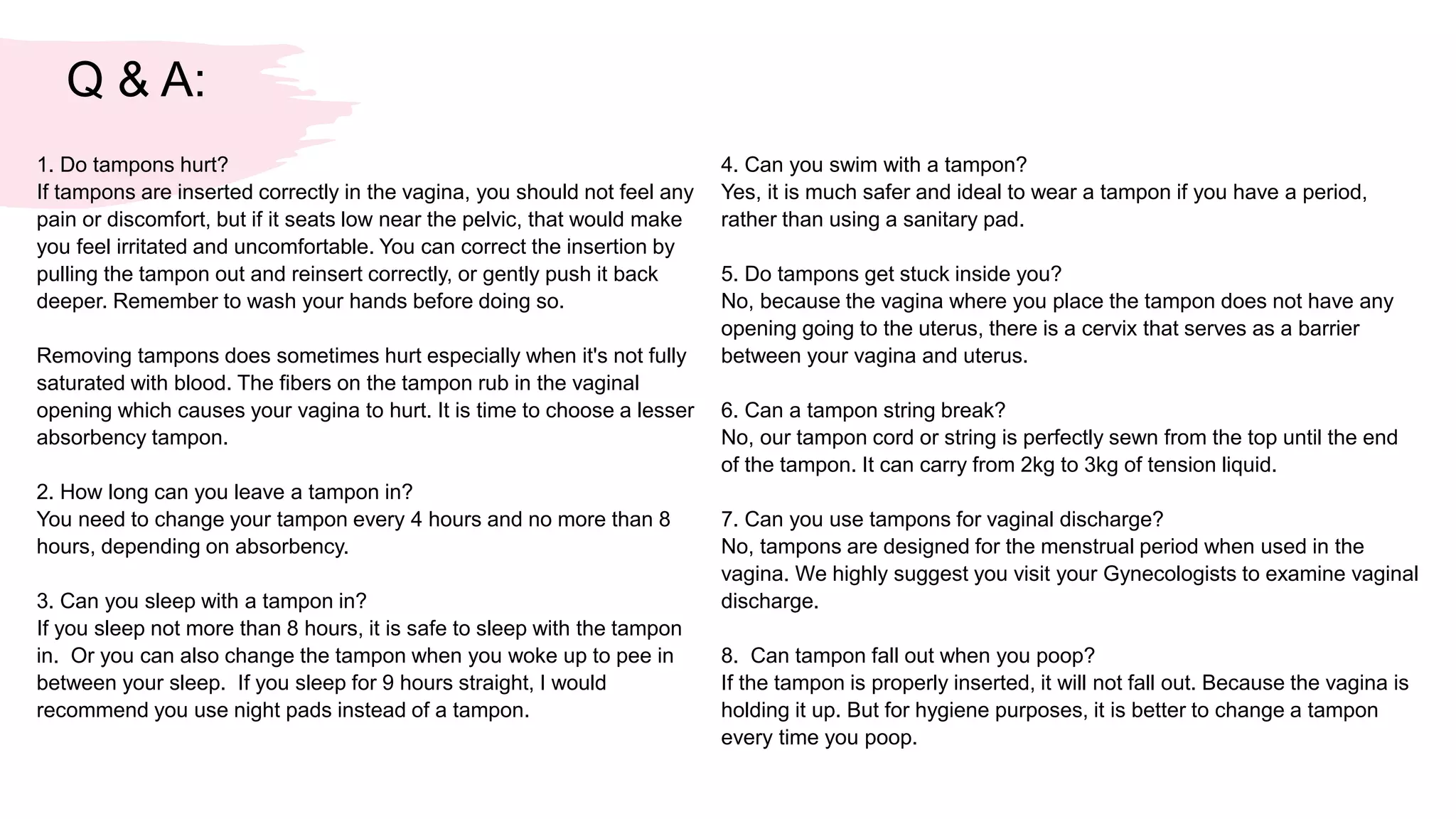 Tampon | PPTX