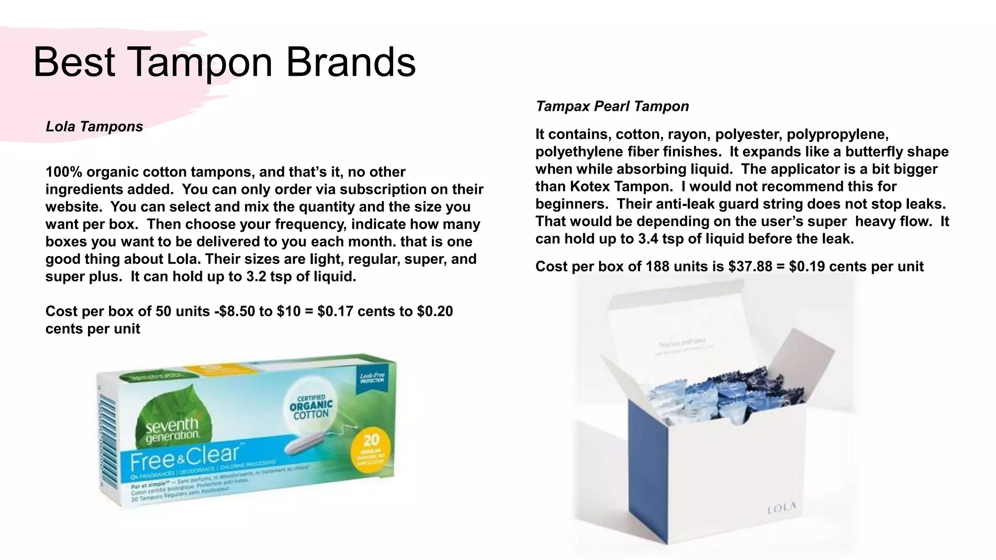 Tampon | PPTX