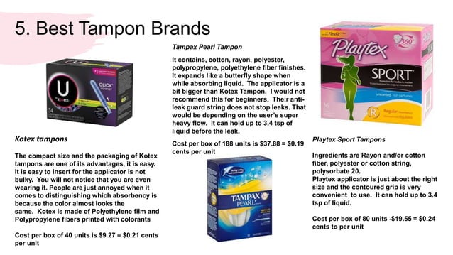 Tampon | PPTX