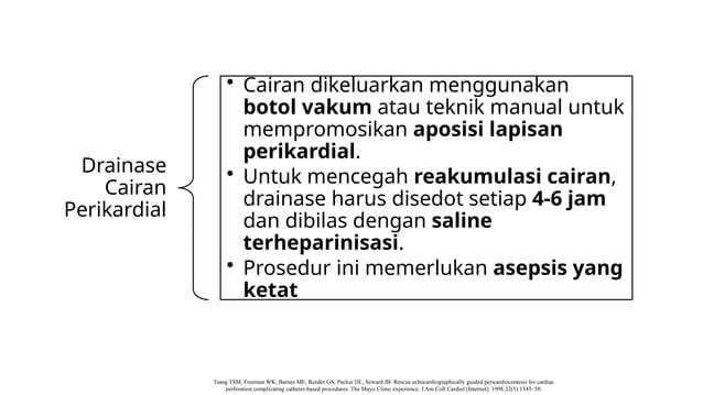 Diagnosa dan Manajemen Tamponade Jantung | PPT
