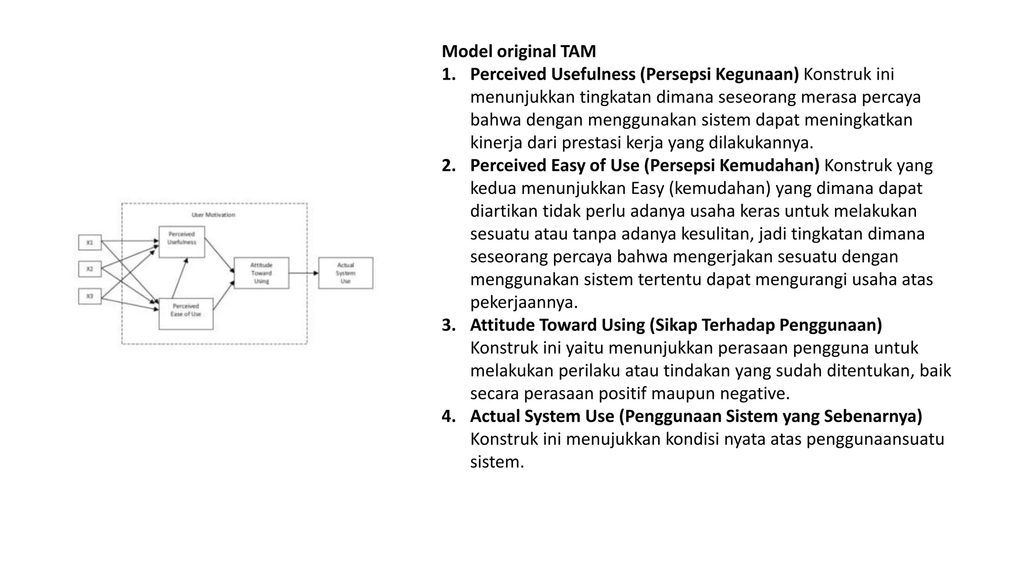 TAM Qris.(Review Penelitian yang menggunakan Metode TAM) | PPTX