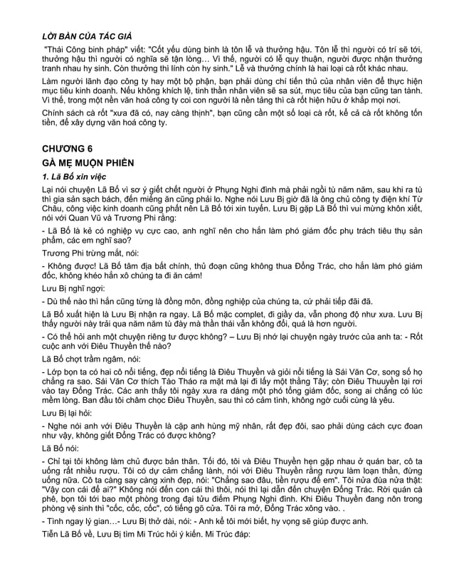 TAM QUỐC CHÍ ÁP DỤNG TRONG QUẢN TRỊ NHÂN SỰ, DÙNG NGƯỜI | PDF