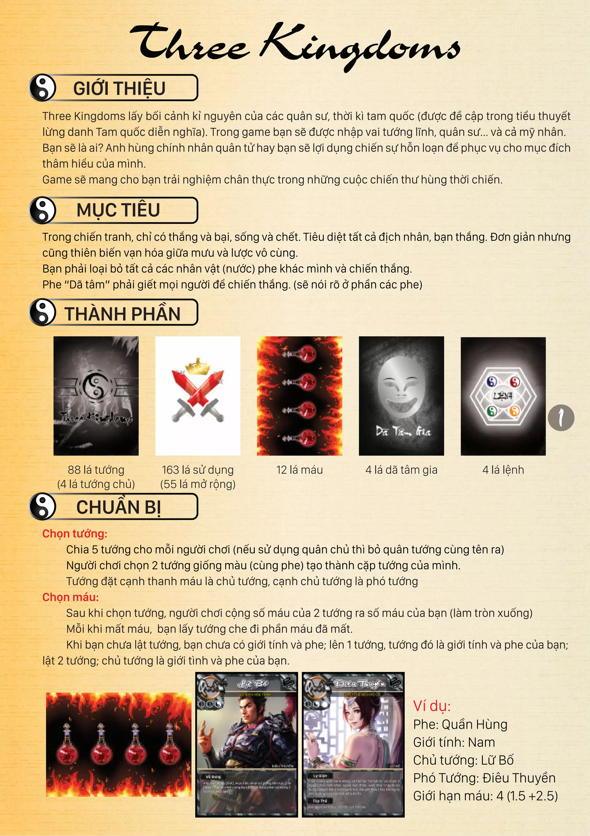 [BoardgameVN] Luật chơi Tam Quốc Sát nội chiến | PDF