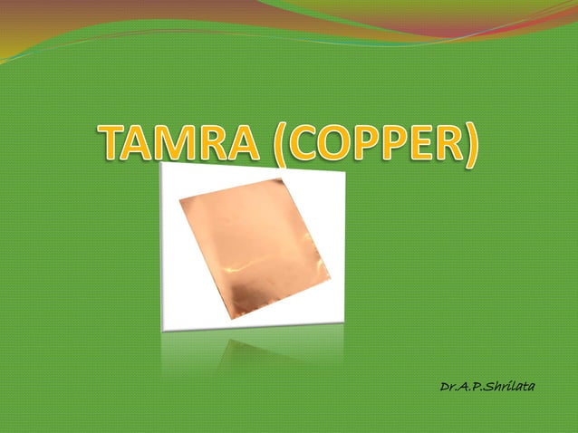 Tamra - copper | PDF