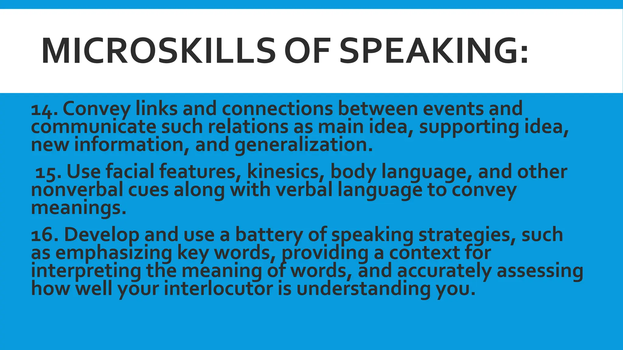 TAMS 3 Expressive Macro Skill the basics of speaking | PPTX