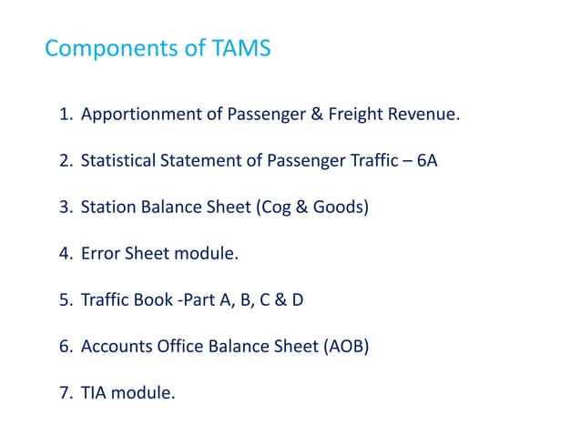 TAMS Traffic Accounts Management System 23.04.2023.pptx | Business ...